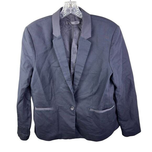 Mango | Jackets & Coats | Mango One Button Black Blazer Size 4 Classic ...